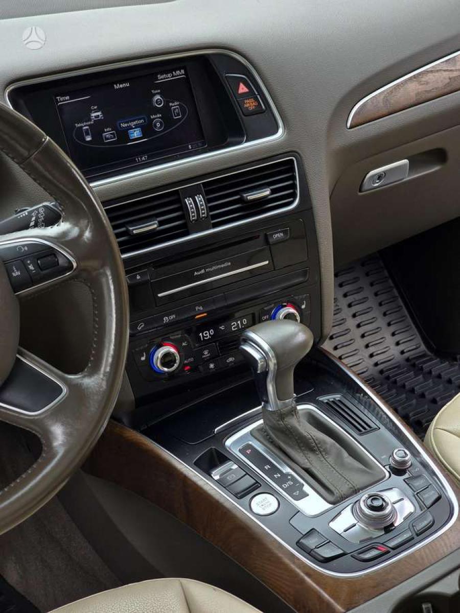White Audi Q5 2013 in Radviliskis, with an engine capacity of 1.98 L and mileage of 196 thousand km for 7600 €, photo 13 on AUTOMOTO.COM.LV