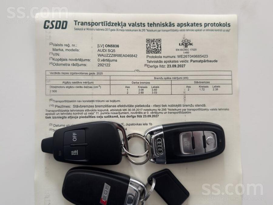 Balts Audi Q5 2013 Rēzekne, ar dzinēja tilpumu 3.00 L un nobraukumu 292 tūkst. km par 13950 €, foto 14 vietnē AUTOMOTO.COM.LV