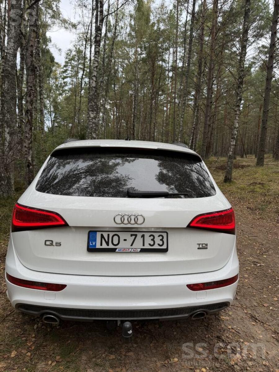 White Audi Q5 2013 in Riga, with an engine capacity of 3.00 L and mileage of 268 thousand km for 16400 €, photo 3 on AUTOMOTO.COM.LV