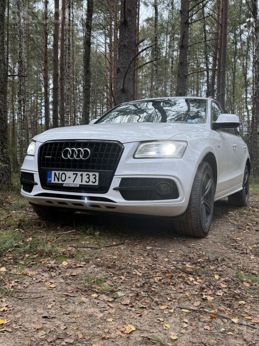 White Audi Q5 2013 in Riga, with an engine capacity of 3.00 L and mileage of 268 thousand km for 16400 €, photo 4 on AUTOMOTO.COM.LV