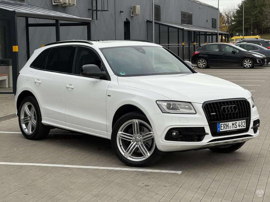 White Audi Q5 2014 in Jonava, with an engine capacity of 3.00 L and mileage of 290 thousand km for 13750 €, photo 12 on AUTOMOTO.COM.LV