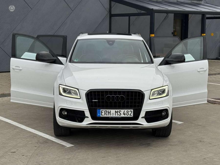 White Audi Q5 2014 in Jonava, with an engine capacity of 3.00 L and mileage of 290 thousand km for 13750 €, photo 13 on AUTOMOTO.COM.LV