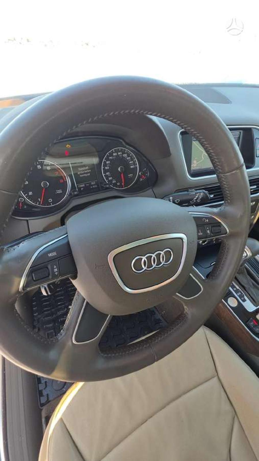 White Audi Q5 2014 in Klaipeda, with an engine capacity of 1.98 L and mileage of 174 thousand km for 9900 €, photo 16 on AUTOMOTO.COM.LV