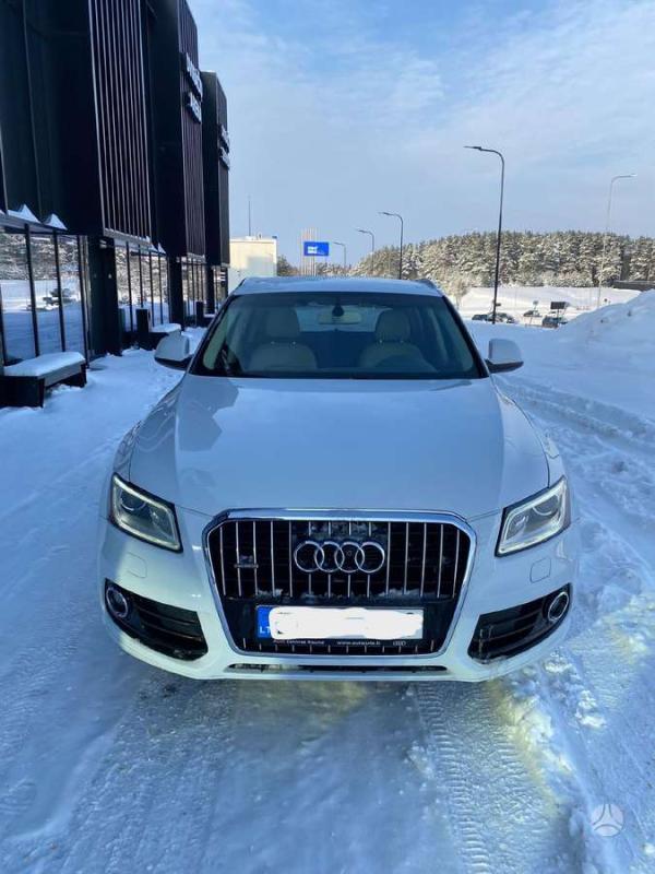 White Audi Q5 2014 in Vilnius, with an engine capacity of 1.98 L and mileage of 138 thousand km for 13900 €, photo 3 on AUTOMOTO.COM.LV