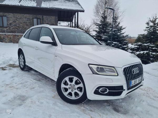 White Audi Q5 2014 in Alytus, with an engine capacity of 1.97 L and mileage of 208 thousand km for 10900 €, photo 1 on AUTOMOTO.COM.LV