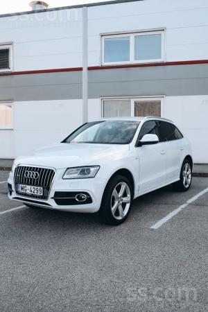 Balts Audi Q5 2014 Rīga, ar dzinēja tilpumu 2.00 L un nobraukumu 195 tūkst. km par 12500 €, foto  vietnē AUTOMOTO.COM.LV