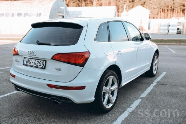 White Audi Q5 2014 in Riga, with an engine capacity of 2.00 L and mileage of 195 thousand km for 12500 €, photo 2 on AUTOMOTO.COM.LV