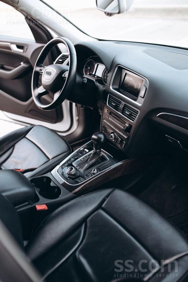 White Audi Q5 2014 in Riga, with an engine capacity of 2.00 L and mileage of 195 thousand km for 12500 €, photo 4 on AUTOMOTO.COM.LV