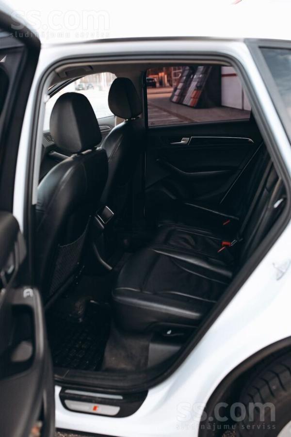 White Audi Q5 2014 in Riga, with an engine capacity of 2.00 L and mileage of 195 thousand km for 12500 €, photo 6 on AUTOMOTO.COM.LV