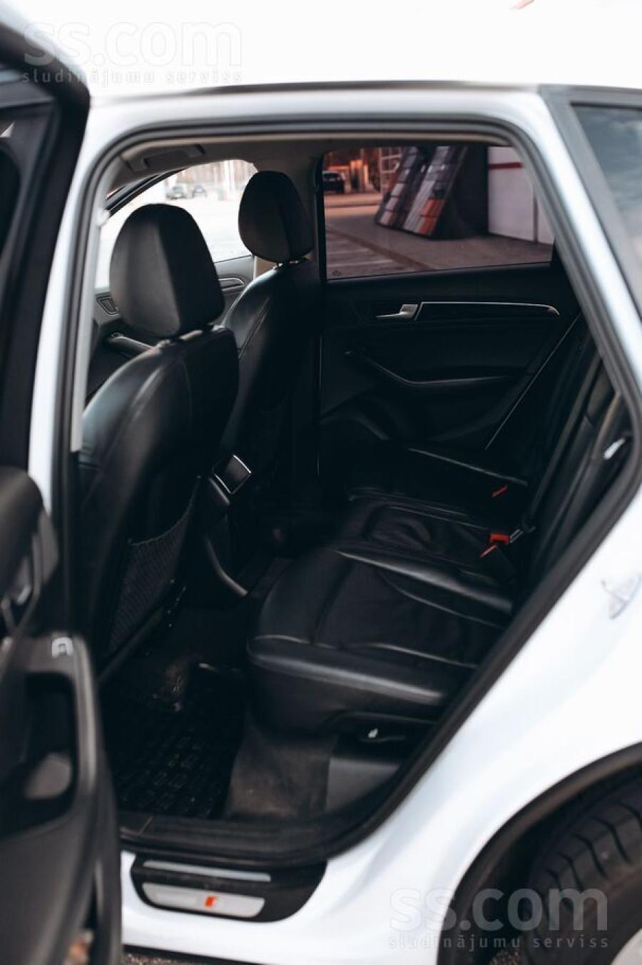 White Audi Q5 2014 in Riga, with an engine capacity of 2.00 L and mileage of 195 thousand km for 12500 €, photo 7 on AUTOMOTO.COM.LV