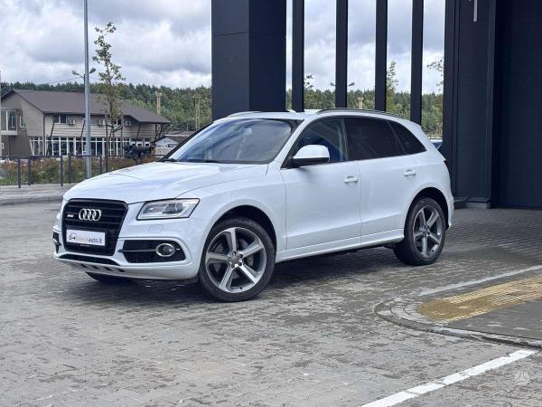 White Audi Q5 2014 in Vilnius, with an engine capacity of 3.00 L and mileage of 162 thousand km for 12800 €, photo 1 on AUTOMOTO.COM.LV