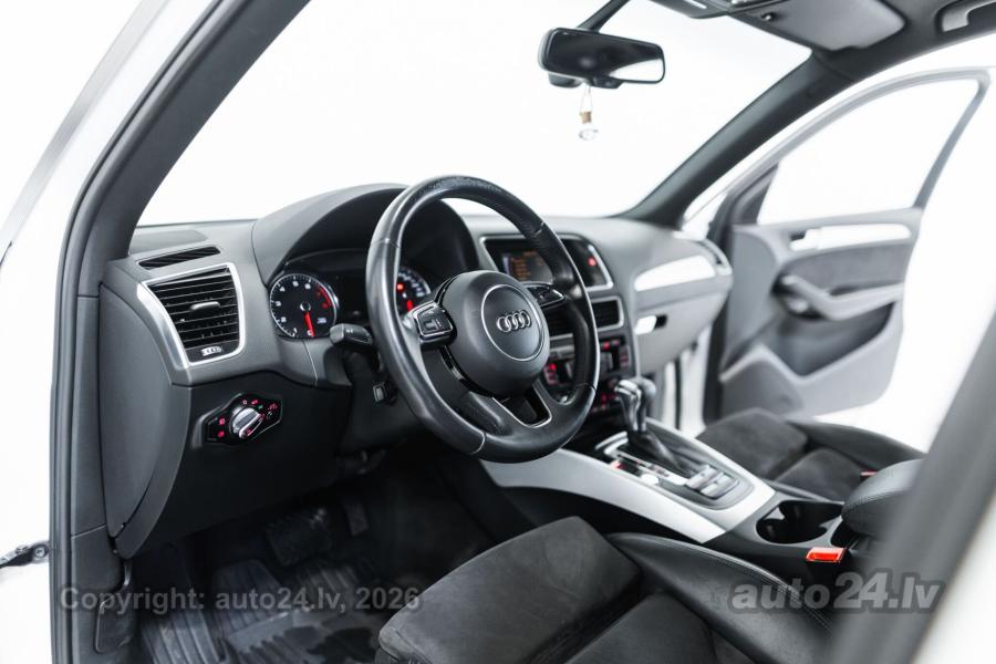 White Audi Q5 2014 in Tallinn, with an engine capacity of 2.00 L and mileage of 150 thousand km for 12990 €, photo 13 on AUTOMOTO.COM.LV