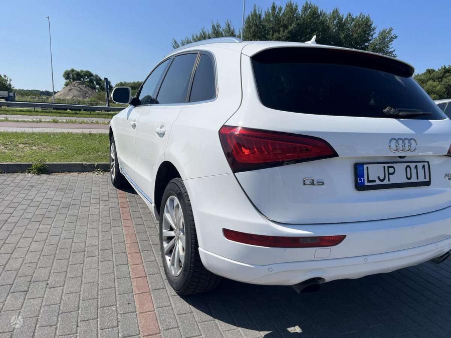 White Audi Q5 2014 in Klaipeda, with an engine capacity of 1.98 L and mileage of 177 thousand km for 13200 €, photo 3 on AUTOMOTO.COM.LV