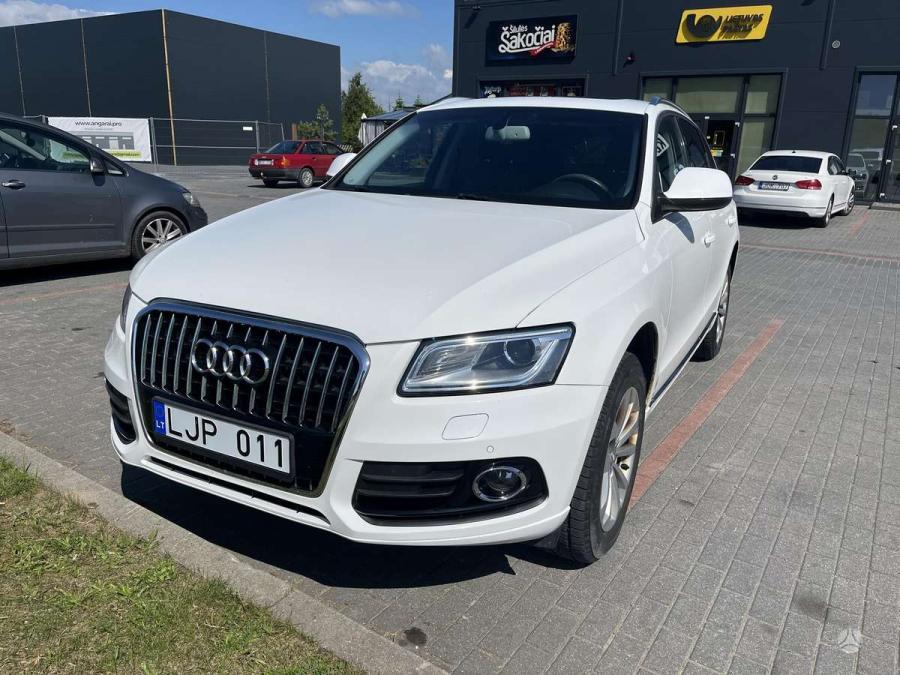 White Audi Q5 2014 in Klaipeda, with an engine capacity of 1.98 L and mileage of 177 thousand km for 13200 €, photo 10 on AUTOMOTO.COM.LV