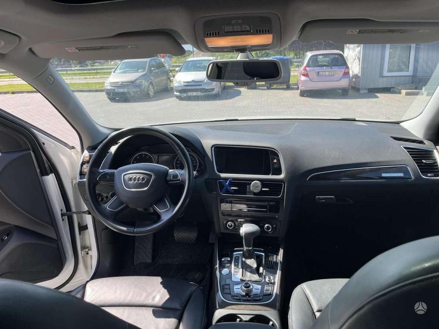 White Audi Q5 2014 in Klaipeda, with an engine capacity of 1.98 L and mileage of 177 thousand km for 13200 €, photo 16 on AUTOMOTO.COM.LV
