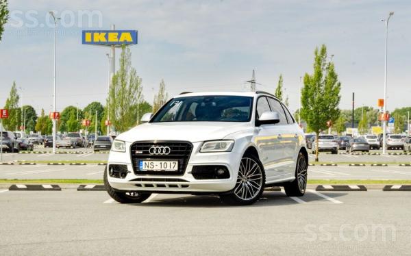 White Audi Q5 2014 in Riga, with an engine capacity of 3.00 L and mileage of 300 thousand km for 13990 €, photo 1 on AUTOMOTO.COM.LV