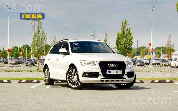White Audi Q5 2014 in Riga, with an engine capacity of 3.00 L and mileage of 300 thousand km for 13990 €, photo 2 on AUTOMOTO.COM.LV