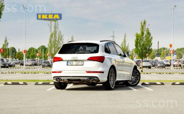 White Audi Q5 2014 in Riga, with an engine capacity of 3.00 L and mileage of 300 thousand km for 13990 €, photo 6 on AUTOMOTO.COM.LV