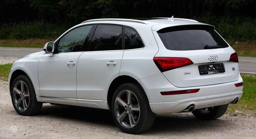 White Audi Q5 2014 in Kretinga, with an engine capacity of 2.97 L and mileage of 313 thousand km for 12999 €, photo 14 on AUTOMOTO.COM.LV
