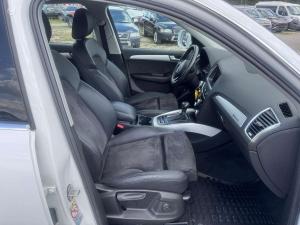 White Audi Q5 2014 in Vilnius, with an engine capacity of 2.00 L and mileage of 222 thousand km for 13350 €, photo 9 on AUTOMOTO.COM.LV