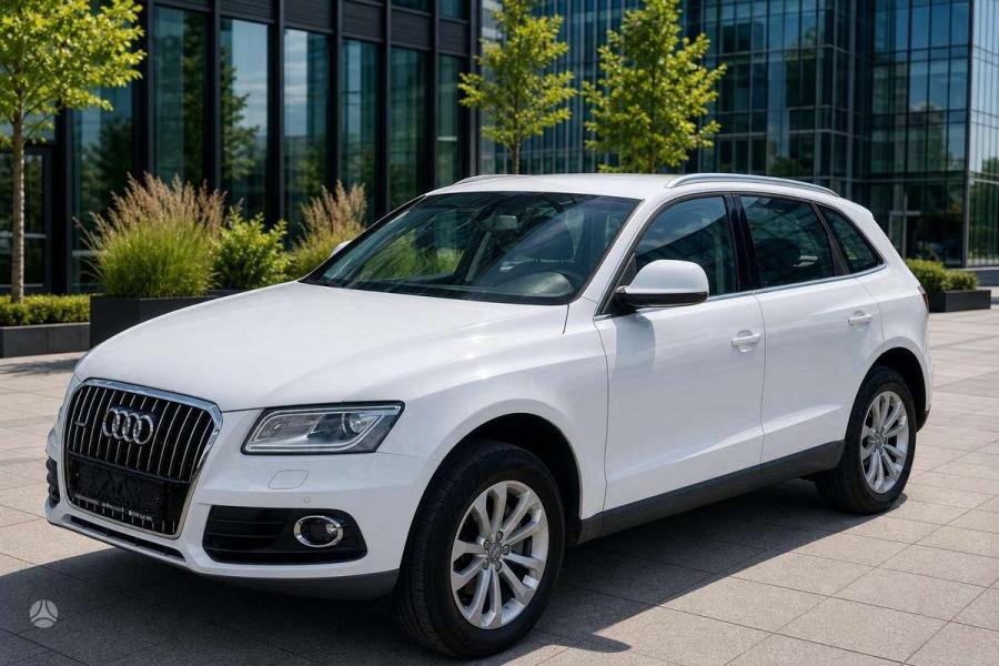 White Audi Q5 2014 in Vilnius, with an engine capacity of 2.00 L and mileage of 222 thousand km for 13350 €, photo 3 on AUTOMOTO.COM.LV
