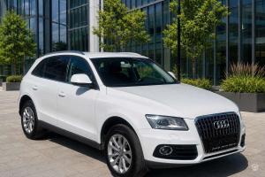 Balts Audi Q5 2014 Viļņa, ar dzinēja tilpumu 2.00 L un nobraukumu 222 tūkst. km par 13350 €, foto  vietnē AUTOMOTO.COM.LV