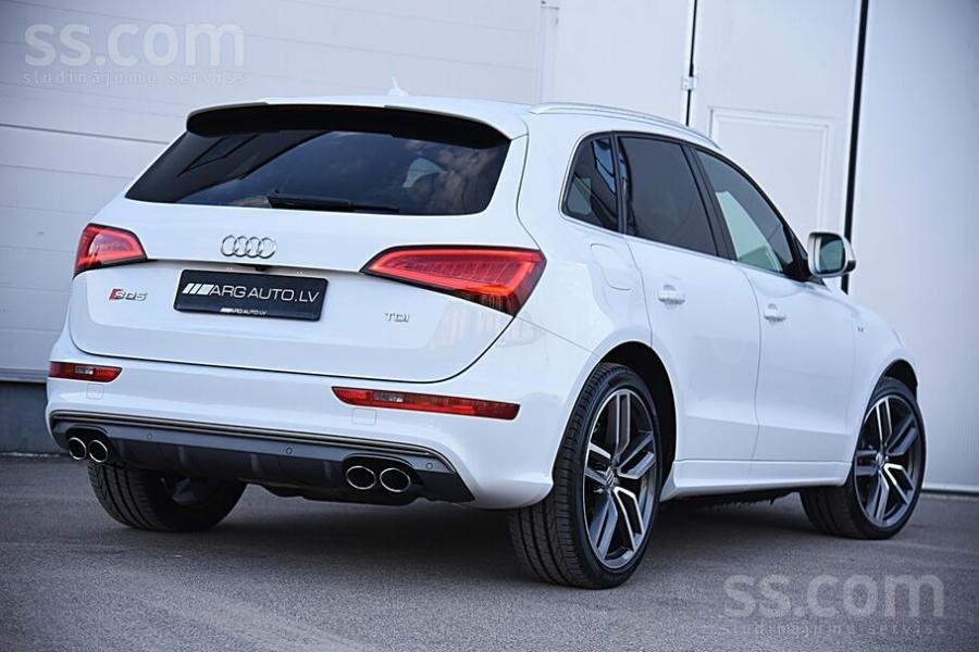 White Audi Q5 2014 in Tukums, with an engine capacity of 3.00 L and mileage of 273 thousand km for 15990 €, photo 5 on AUTOMOTO.COM.LV