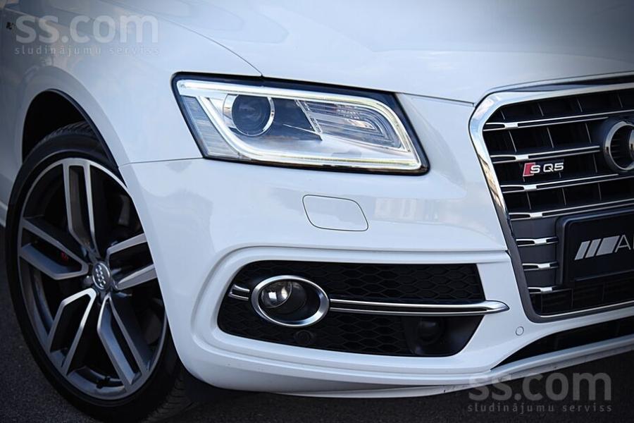 White Audi Q5 2014 in Tukums, with an engine capacity of 3.00 L and mileage of 273 thousand km for 15990 €, photo 6 on AUTOMOTO.COM.LV