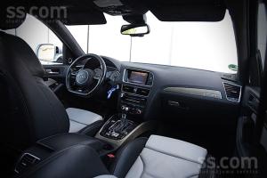 White Audi Q5 2014 in Tukums, with an engine capacity of 3.00 L and mileage of 273 thousand km for 15990 €, photo 9 on AUTOMOTO.COM.LV