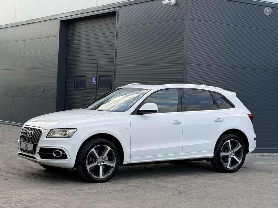 Balts Audi Q5 2014 Kauņa, ar dzinēja tilpumu 1.97 L un nobraukumu 118 tūkst. km par 16990 €, foto 5 vietnē AUTOMOTO.COM.LV