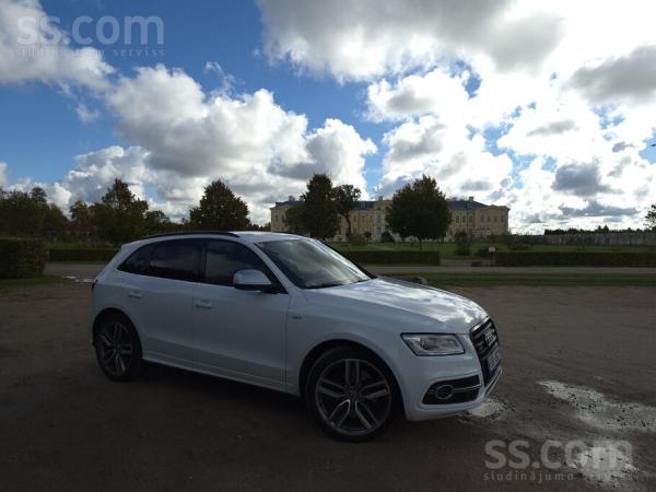 White Audi Q5 2014 in Bauska, with an engine capacity of 3.00 L and mileage of 283 thousand km for 15200 €, photo 3 on AUTOMOTO.COM.LV