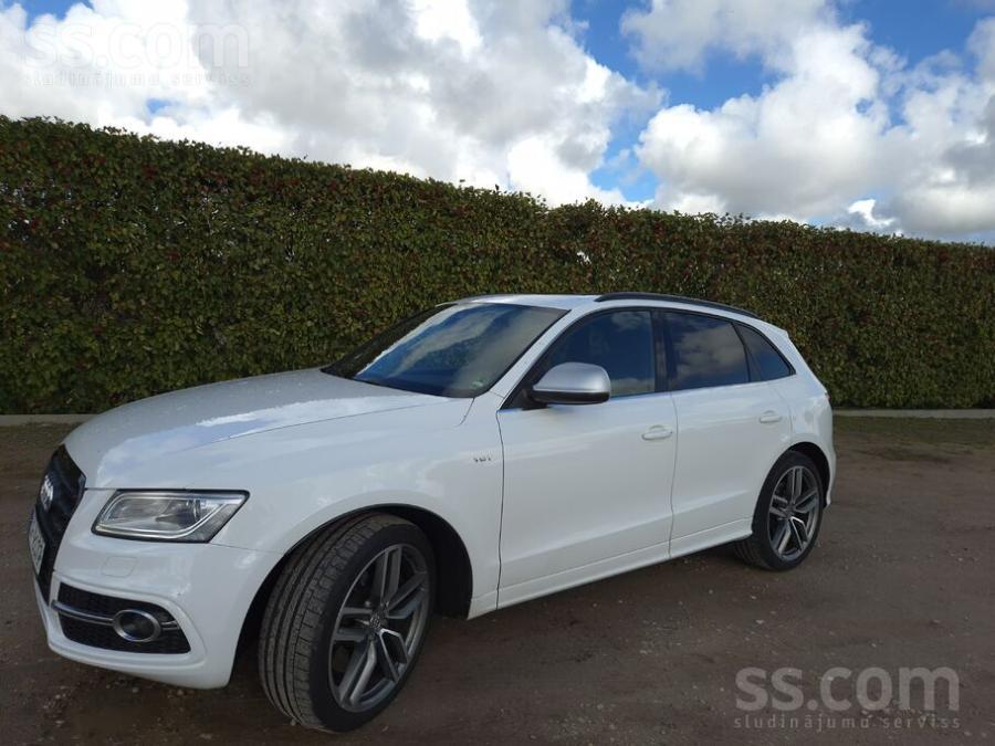 White Audi Q5 2014 in Bauska, with an engine capacity of 3.00 L and mileage of 283 thousand km for 15200 €, photo 4 on AUTOMOTO.COM.LV