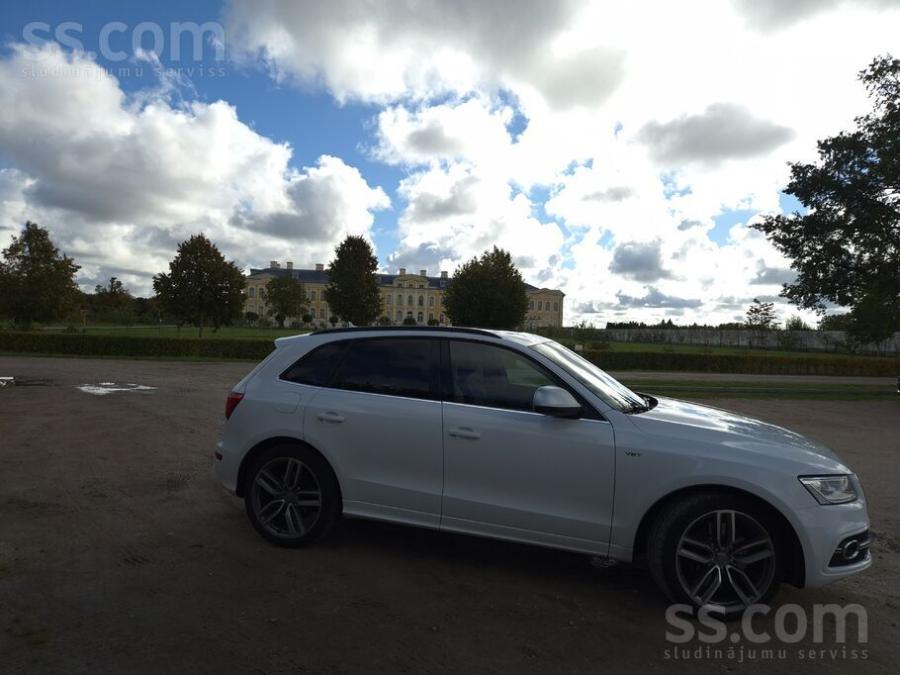 White Audi Q5 2014 in Bauska, with an engine capacity of 3.00 L and mileage of 283 thousand km for 15200 €, photo 6 on AUTOMOTO.COM.LV