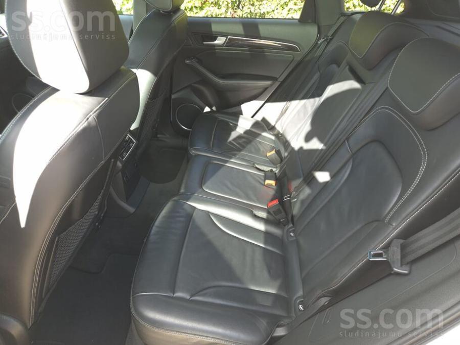 White Audi Q5 2014 in Bauska, with an engine capacity of 3.00 L and mileage of 283 thousand km for 15200 €, photo 11 on AUTOMOTO.COM.LV