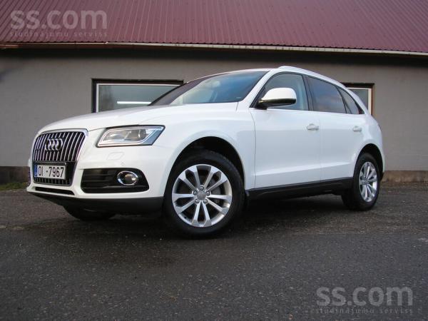 White Audi Q5 2015 in Riga, with an engine capacity of 2.00 L and mileage of 0 thousand km for 14350 €, photo 2 on AUTOMOTO.COM.LV