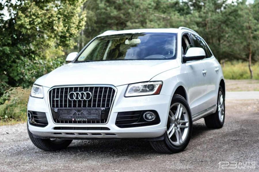 White Audi Q5 2015 in Kretinga, with an engine capacity of 2.00 L and mileage of 124 thousand km for 12999 €, photo 1 on AUTOMOTO.COM.LV