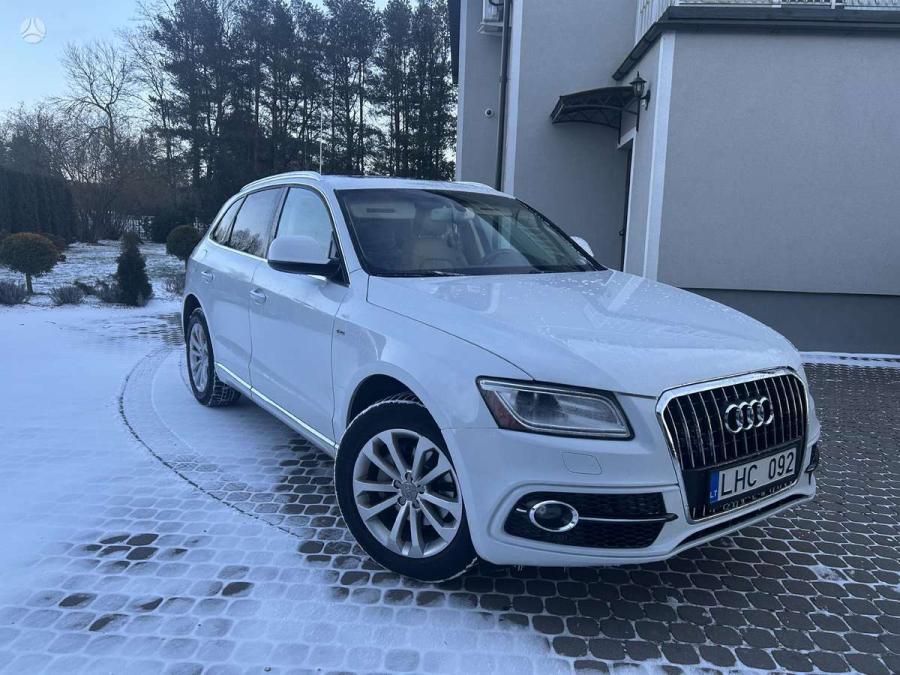 White Audi Q5 2015 in Kedainiai, with an engine capacity of 1.98 L and mileage of 220 thousand km for 12000 €, photo 4 on AUTOMOTO.COM.LV