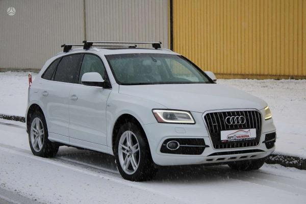 White Audi Q5 2015 in Vilnius, with an engine capacity of 3.00 L and mileage of 306 thousand km for 10900 €, photo 1 on AUTOMOTO.COM.LV