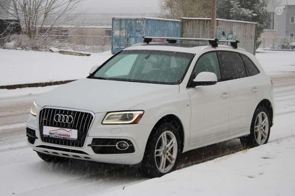 White Audi Q5 2015 in Vilnius, with an engine capacity of 3.00 L and mileage of 306 thousand km for 10900 €, photo 3 on AUTOMOTO.COM.LV