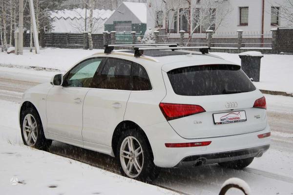 White Audi Q5 2015 in Vilnius, with an engine capacity of 3.00 L and mileage of 306 thousand km for 10900 €, photo 5 on AUTOMOTO.COM.LV