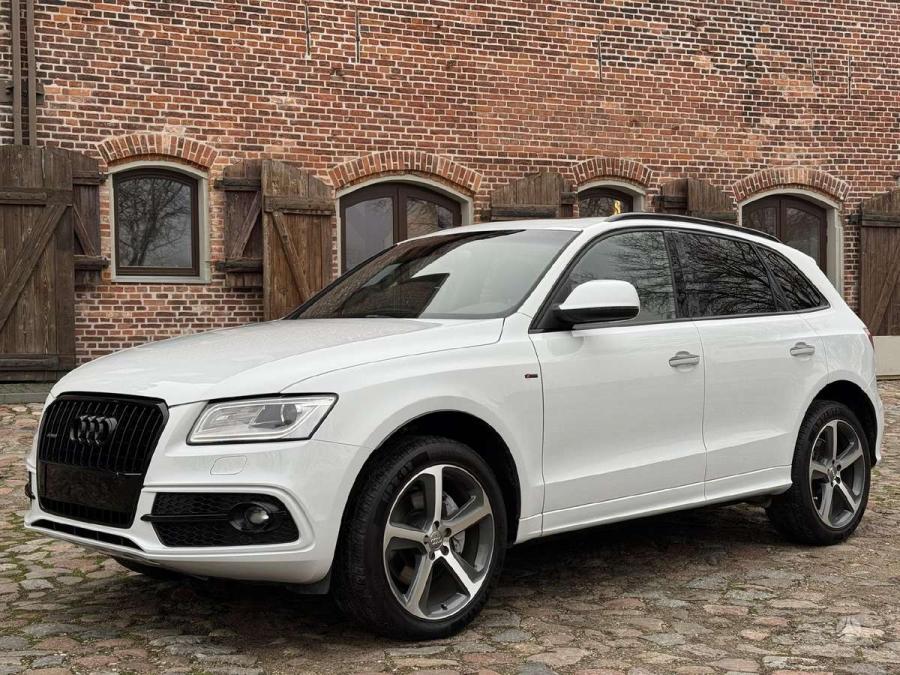 White Audi Q5 2015 in Klaipeda, with an engine capacity of 3.00 L and mileage of 177 thousand km for 15200 €, photo 3 on AUTOMOTO.COM.LV
