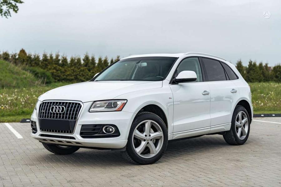 White Audi Q5 2015 in Klaipeda, with an engine capacity of 2.00 L and mileage of 156 thousand km for 12989 €, photo 1 on AUTOMOTO.COM.LV