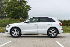 White Audi Q5 2015 in Klaipeda, with an engine capacity of 2.00 L and mileage of 156 thousand km for 12989 €, photo 11 on AUTOMOTO.COM.LV