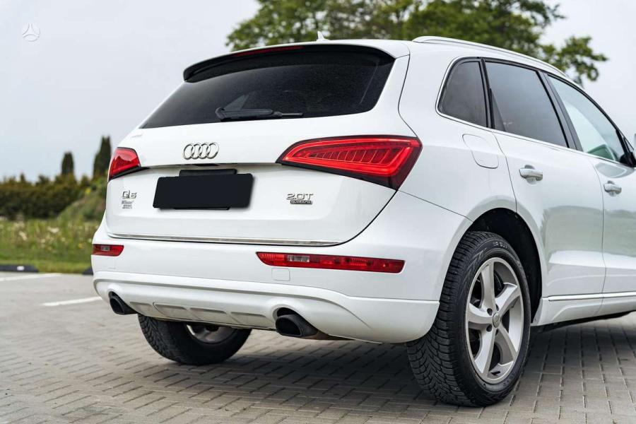 White Audi Q5 2015 in Klaipeda, with an engine capacity of 2.00 L and mileage of 156 thousand km for 12989 €, photo 16 on AUTOMOTO.COM.LV