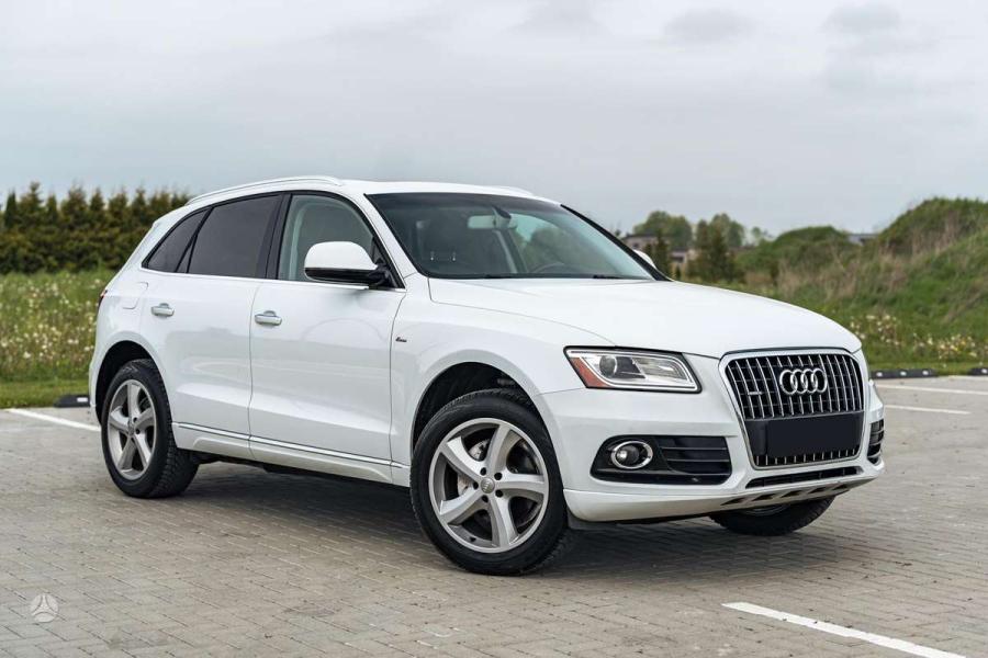 White Audi Q5 2015 in Klaipeda, with an engine capacity of 2.00 L and mileage of 156 thousand km for 12999 €, photo 4 on AUTOMOTO.COM.LV