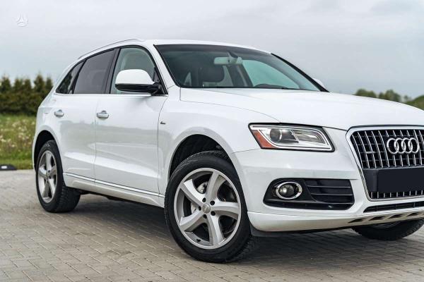 White Audi Q5 2015 in Klaipeda, with an engine capacity of 2.00 L and mileage of 156 thousand km for 12999 €, photo 5 on AUTOMOTO.COM.LV