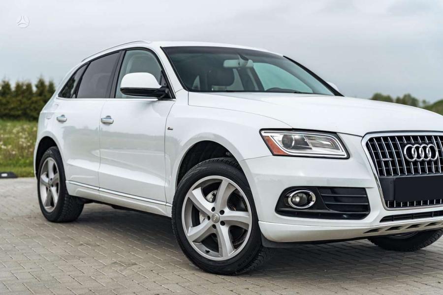 White Audi Q5 2015 in Klaipeda, with an engine capacity of 2.00 L and mileage of 156 thousand km for 12999 €, photo 5 on AUTOMOTO.COM.LV