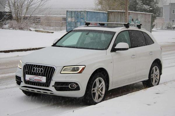 White Audi Q5 2015 in Vilnius, with an engine capacity of 3.00 L and mileage of 306 thousand km for 9999 €, photo 2 on AUTOMOTO.COM.LV