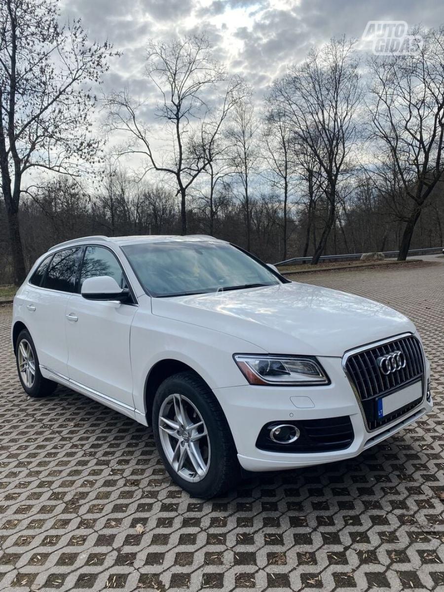 White Audi Q5 2015 in Vilnius, with an engine capacity of 2.00 L and mileage of 290 thousand km for 11199 €, photo 1 on AUTOMOTO.COM.LV