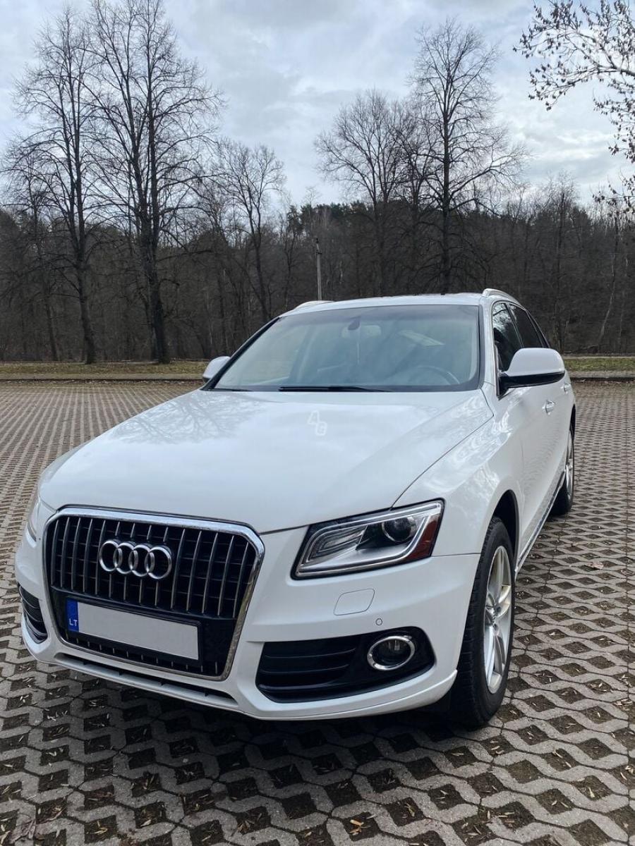 White Audi Q5 2015 in Vilnius, with an engine capacity of 2.00 L and mileage of 290 thousand km for 11199 €, photo 3 on AUTOMOTO.COM.LV